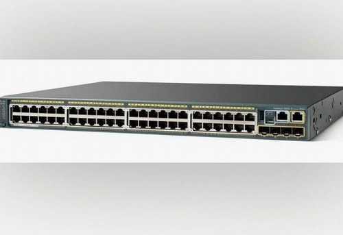 Коммутатор Cisco 2960S-F48TS-L 48*FE +стэк модуль