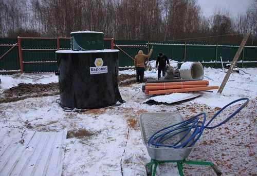 Установка септика под ключ. Гарантия