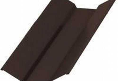 Планка ендовы верхняя 76 х 76 х 2000 шоколадно-кор