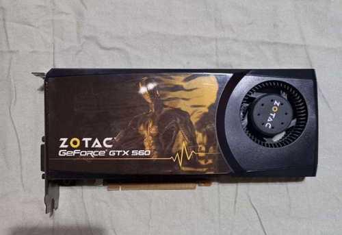 Видеокарта Nvidia GTX 560 2Gb от Zotac