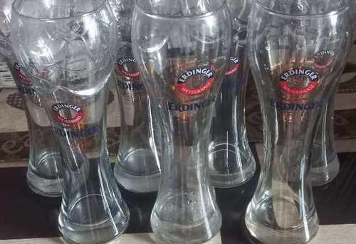 Немецкие пивные бокалы "erdinger"