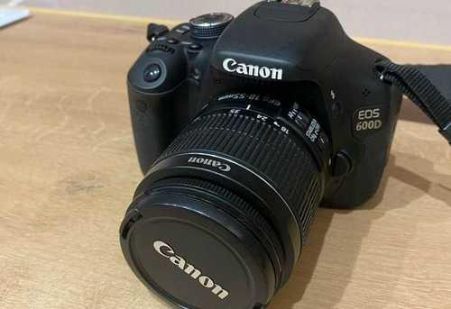Зеркальный фотоаппарат canon eos 600 D