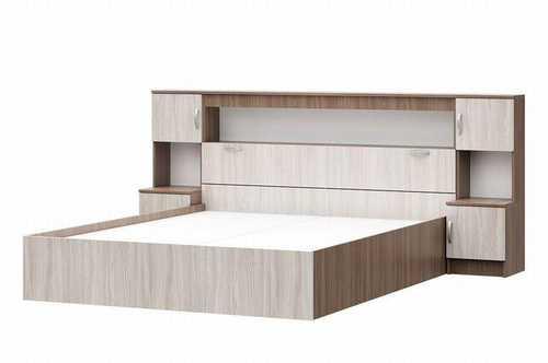 Кровать "бася" кр-552 1,6*2,0 м с прикроватным бло