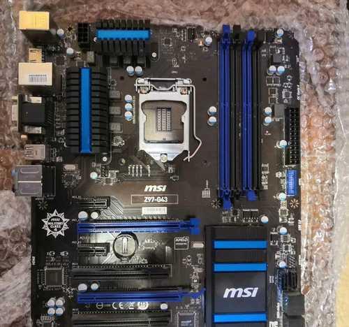 Материнская плата lga 1150 z97 неисправная на запч