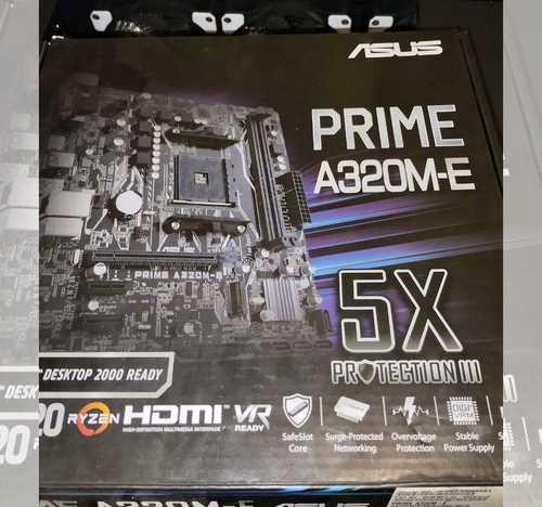 Материнская плата Asus prime a320m-e