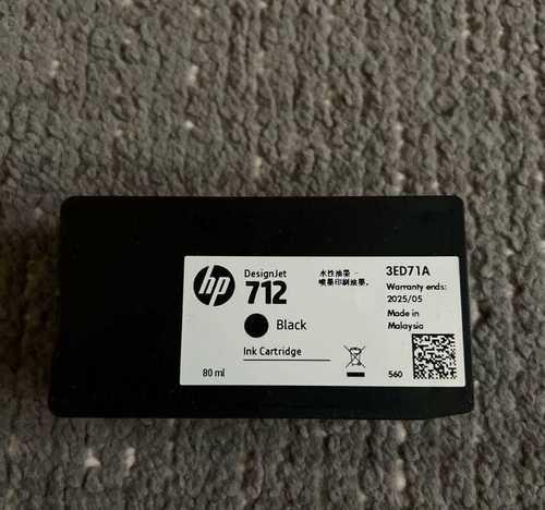 Оригинальный картридж DesignJet 712 Black