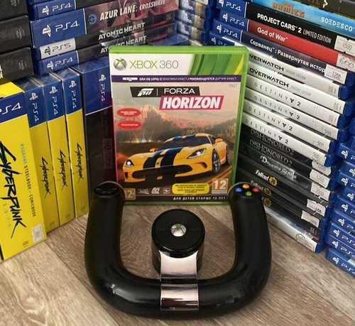 Беспроводной руль + Forza Horizon Xbox 360