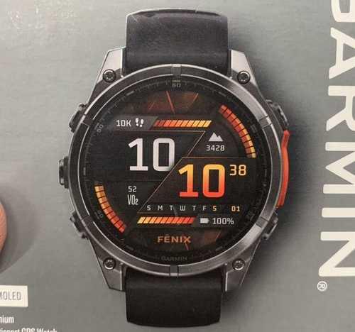 Garmin fenix 8 - 47 мм, amoled серый