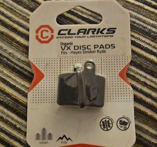 Тормозные колодки Clarks VX Disk Pads vx843c