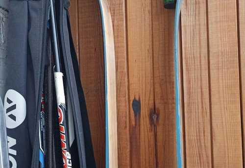 Лыжи с палками для младшего школьника