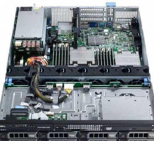 Сервер dell poweredge R520 RAM 192Gb SAS HDD 8Tb