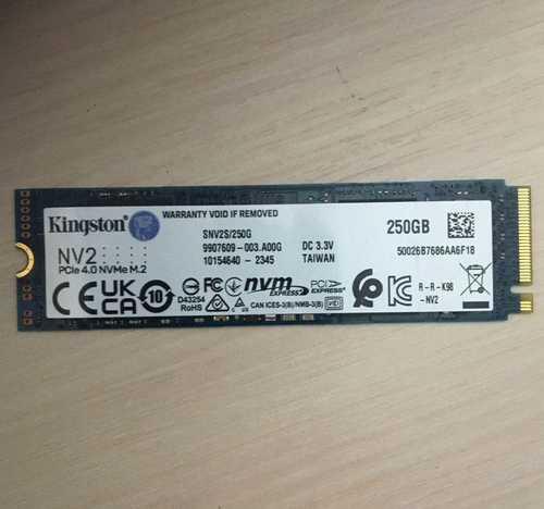 Ssd m2 kingston nv2 250gb