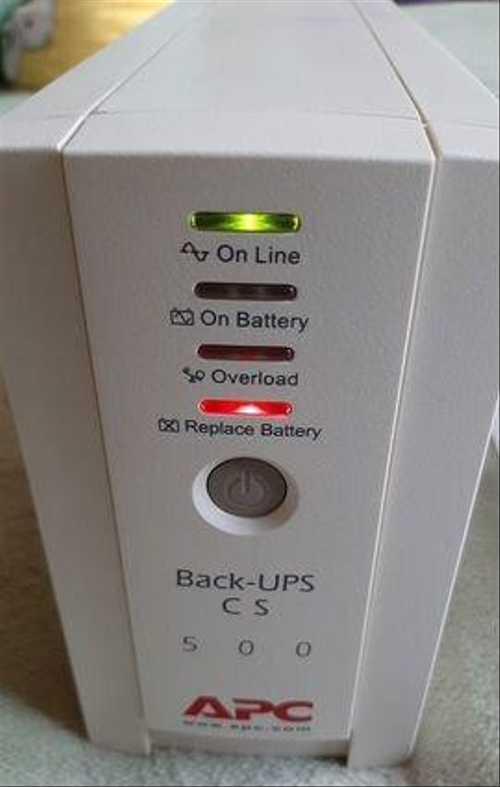 Ибп APC Back-UPS CS 500, аккумулятор под замену