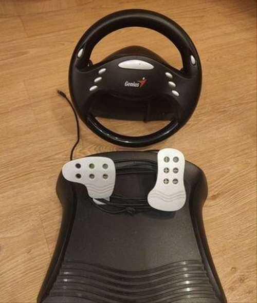 Игровой руль с педалями Genius Speed Wheel 3