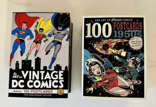 Открытки DC комиксы 100 шт + Classic comics 100 шт