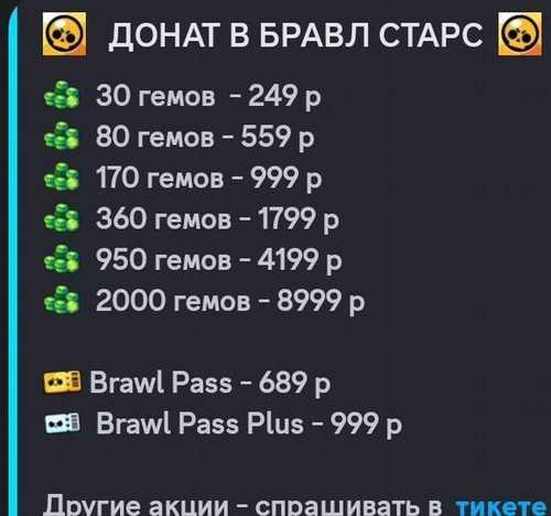 Гемы/Brawl Pass/Plus