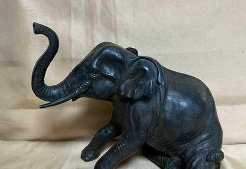 Слон, бронзовая статуэтка