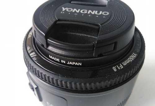 Объектив Yongnuo 50mm f1 8 для Canon