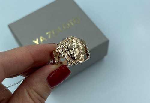 Золотое кольцо Версаче золото 585 пробы