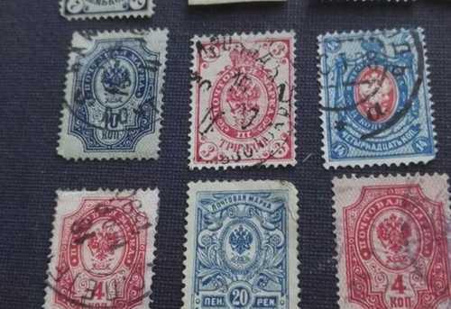 Старинные царские редкие почтовые марки