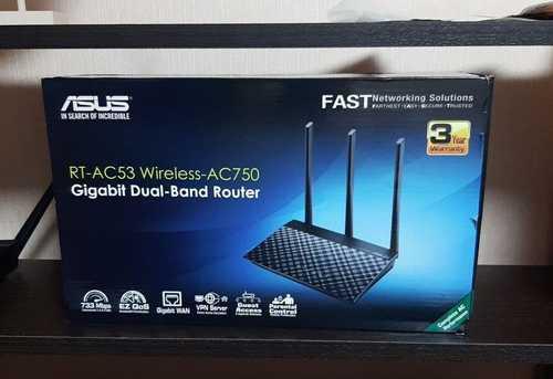 Wifi роутер гигабитный asus RT-AC53 AC750