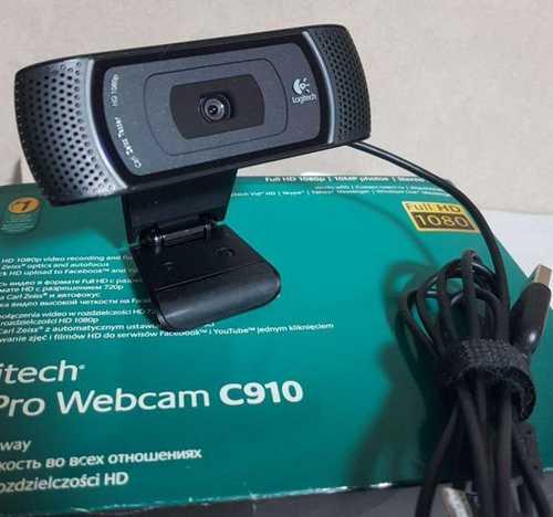 Веб-камера Logitech HD pro webcam C910