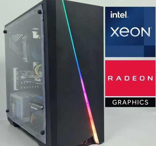 Игровой пк Xeon E3 1270v3/16gb/RX 580