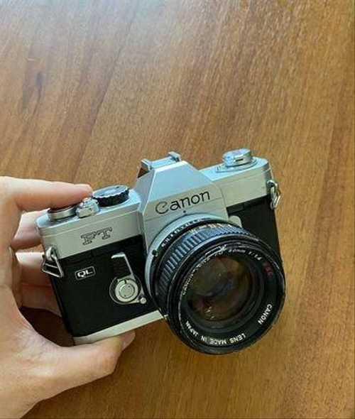 Плёночный фотоаппарат canon FT QL с объектиивом