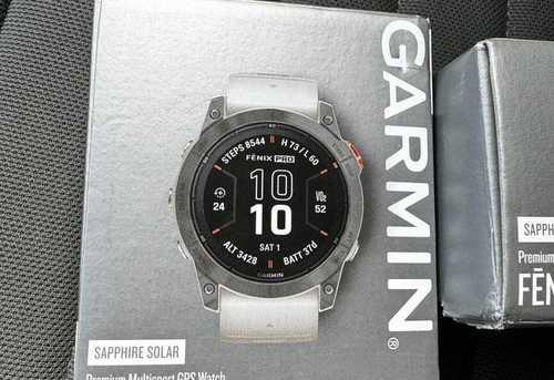 Garmin Fenix 7X Pro Sapphire Solar Fog Grey Новые