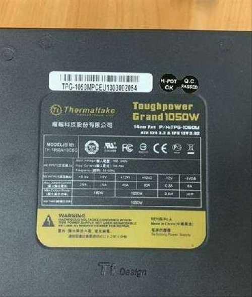 Thermaltake Toughpower Grand TPG-1050М 1050w