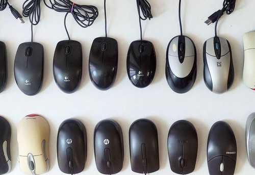Мыши для компьютера проводные старые разные