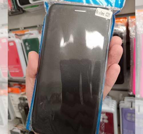 Чехол книжка для Realme C31 черная