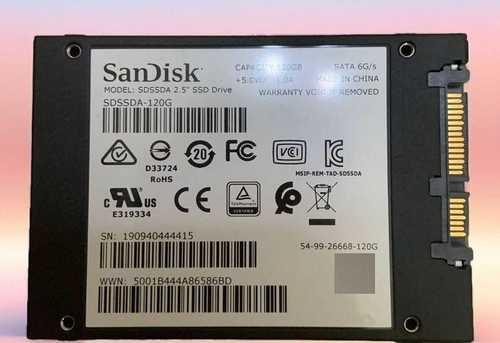 SSD диск sandisk 120gb