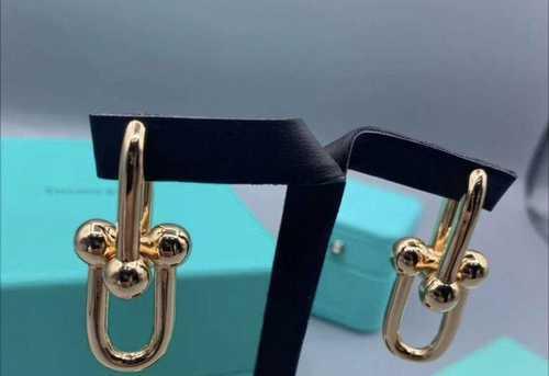 Золотые серьги Tiffany&Co (тиффани) 585п