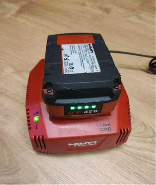 Зарядное устройство hilti и аккумулятор 4ah