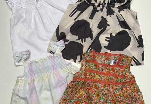 Блузки для девочки zara next mothercare