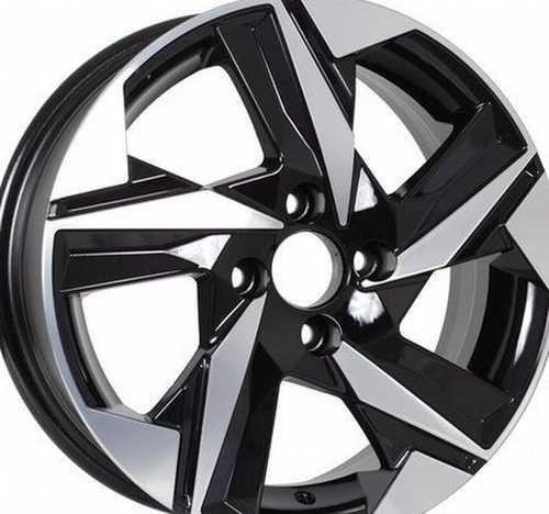 KDW KD1520 : 6x15 4*100 Et:46 Dia:54,1 Black Front Polished