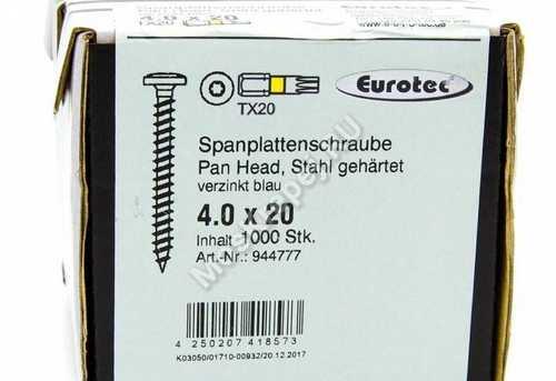 Саморезы Eurotec Spanplattenschraube 4x20 для дсп