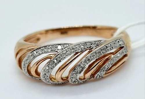 Новое золотое кольцо с бриллиантами 585 пробы