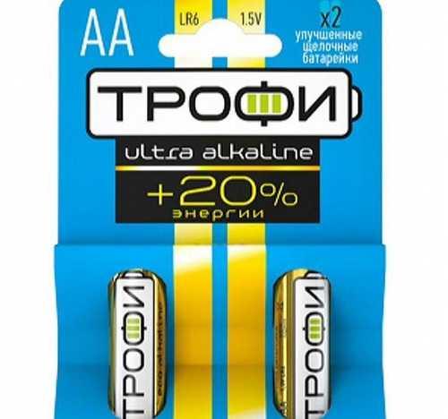 Батарейка AA LR6 Energy Max Alkaline (упаковка 2 шт) Трофи 5055945540635