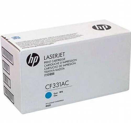 Корпоративный Лазерный картридж Hewlett Packard CF331AC (654A) Cyan