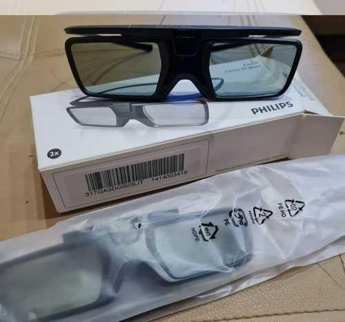 3D очки philips pta519 новые