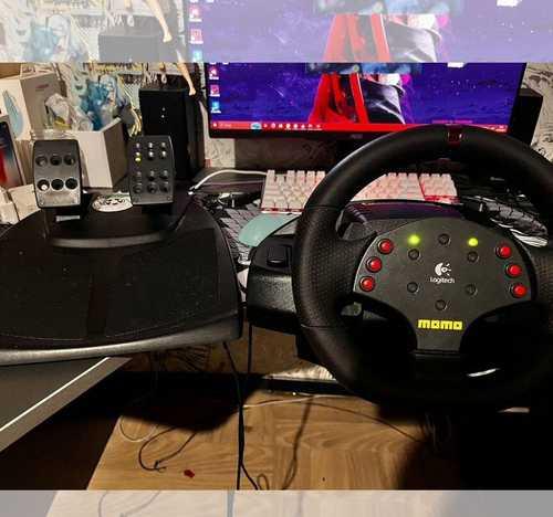 Игровой руль logitech momo racing