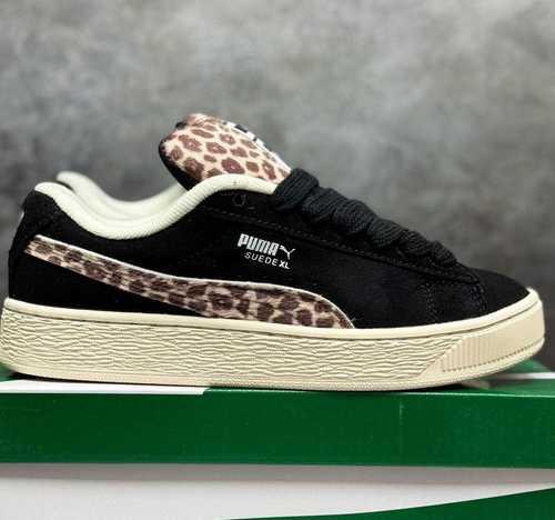 Кроссовки puma suede xl leopard