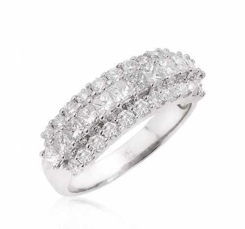 Золотое кольцо с бриллиантами 1.77ct Zen