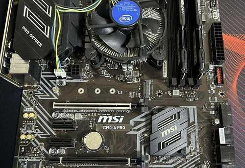 Материнская плата MSI z390 +i5 9400f