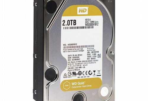 Жесткий диск HDD 3.5" WD Gold 2Tb (WD2005fbyz)