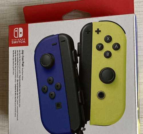 Nintendo Switch Joy-Con (синий/жёлтый неон)