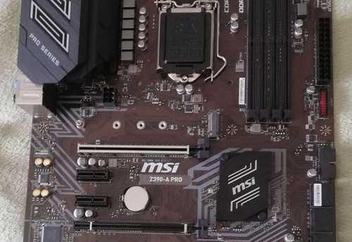 Материнская плата msi z390-A pro