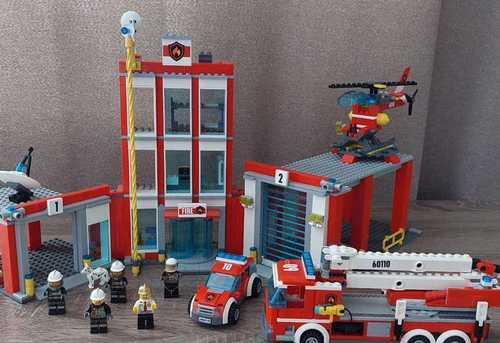 Lego City пожарная часть 60110